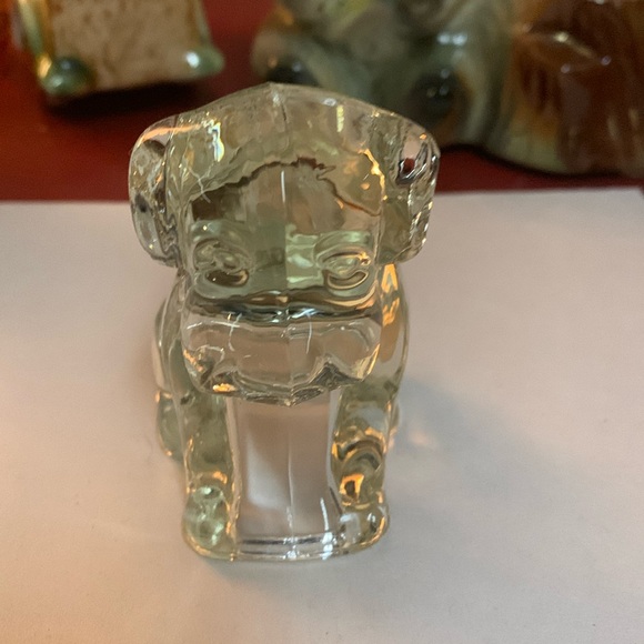 unbranded | Other | Vintage Clear Glass Dog Figurine | Poshmark